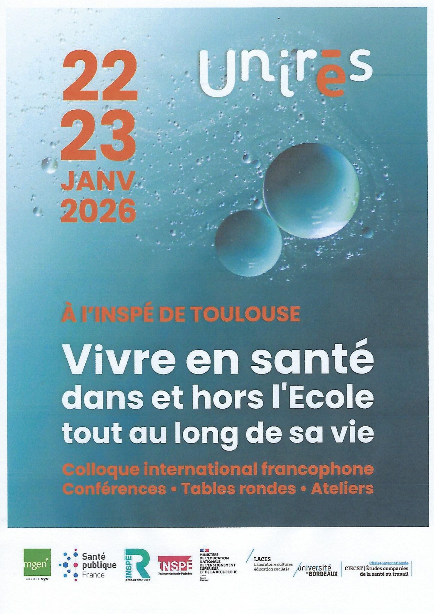 Du 22 au 23 janvier 2026 – Colloque international francophone Unirès ...